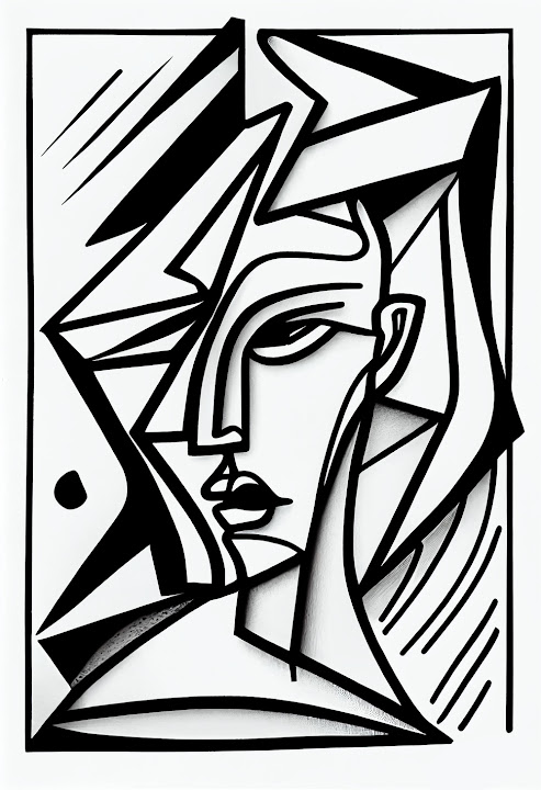 Free: Abstract portrait drawing by A.I - nohat.cc