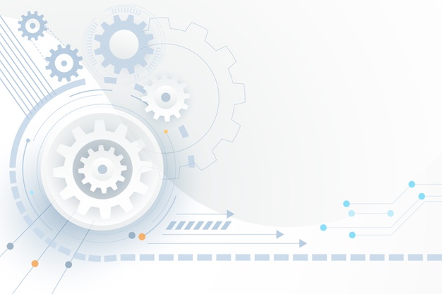 Free: White technology background Free Vector - nohat.cc