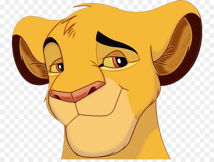 Free: Lion, Simba, Lion King, Cartoon, Face PNG - nohat.cc