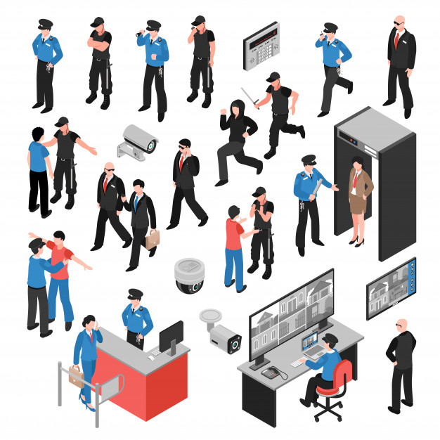 Free: Security isometric icon set Free Vector - nohat.cc