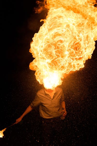 Free: man spitting fire - nohat.cc