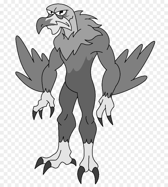 Free: Bird of prey Ghoul Legendary creature Cartoon Drawing - roaming ...