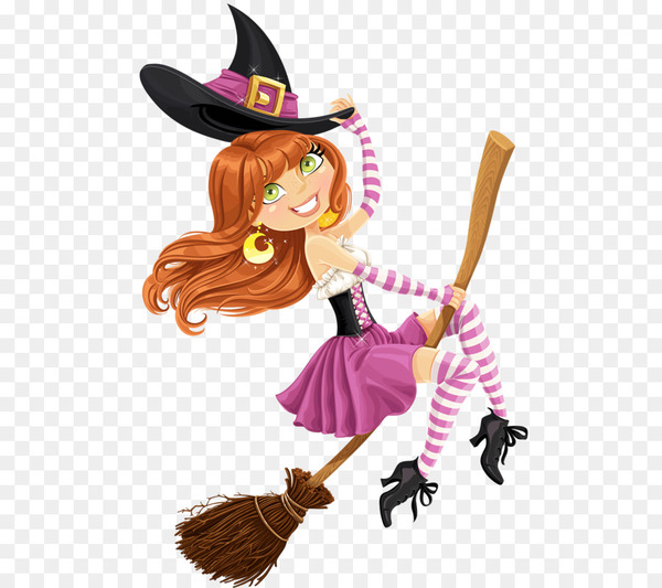 Free: Boszorkxe1ny Broom Royalty-free Witchcraft - Cartoon witch - nohat.cc