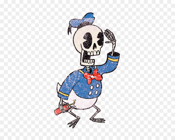 Free: Donald Duck The Lovely Bones Cartoon Illustration - Donald skull ...