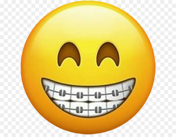Free: Emoji Dental braces Dentistry Emoticon Sticker - Emoji - nohat.cc