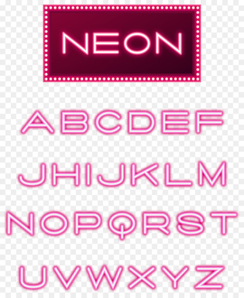 Free: Neon lighting Letter case Font - Neon light effect word - nohat.cc