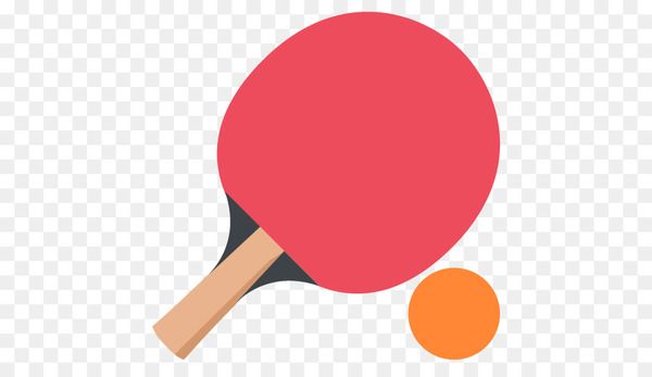 Free: Table tennis racket Emoji Ball - Red table tennis racket cartoon ...