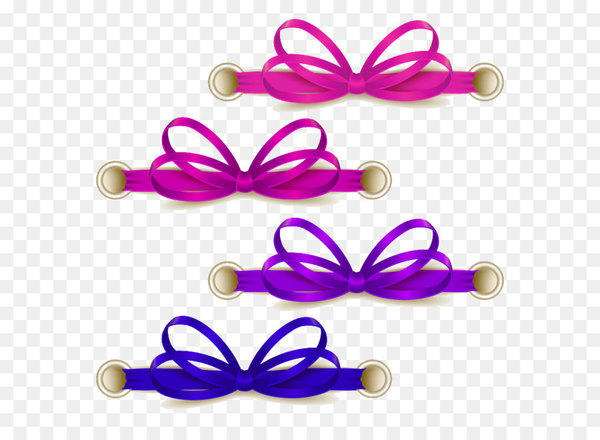 Free: Ribbon Clip art - 4 color ribbon bow vector material - nohat.cc