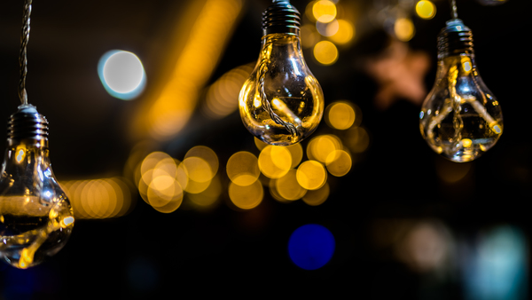 Free: Close-Up Photo of Three Hanging Light Bulbs - nohat.cc