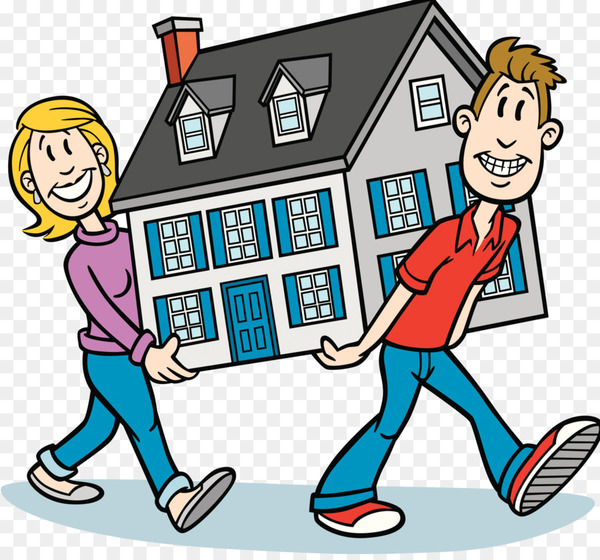 Free: Moving House Home, House, Cartoon, People PNG - nohat.cc