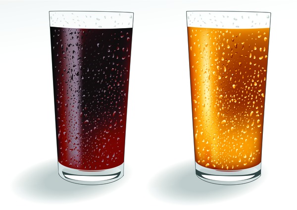 Free: Vector Glass with coke and orange juice - nohat.cc