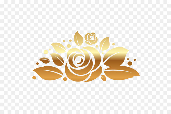 Free: Gold Rose Clip art - Gold rose painting - nohat.cc