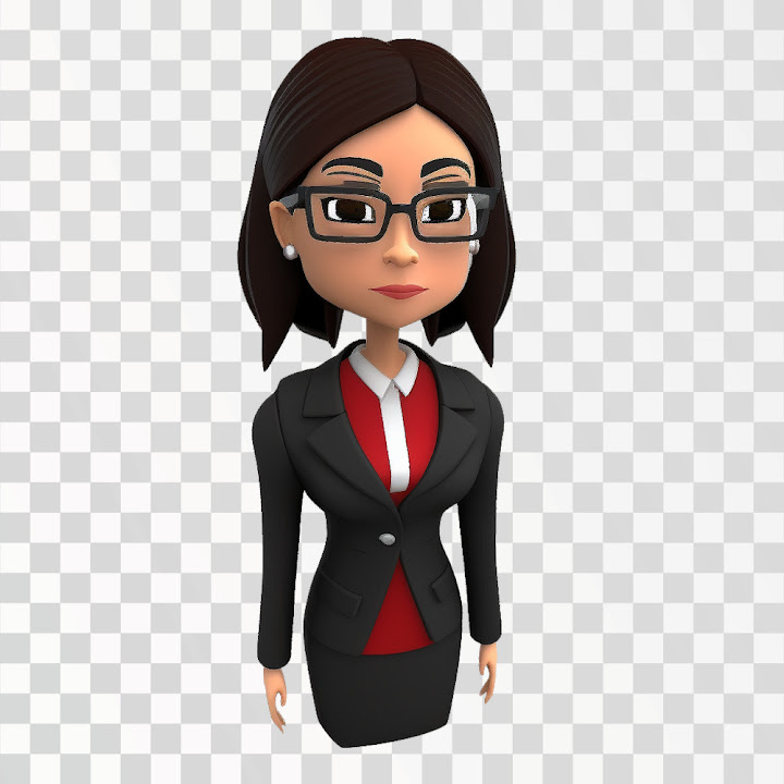Free: 3D avatar of a business lady PNG transparent - nohat.cc
