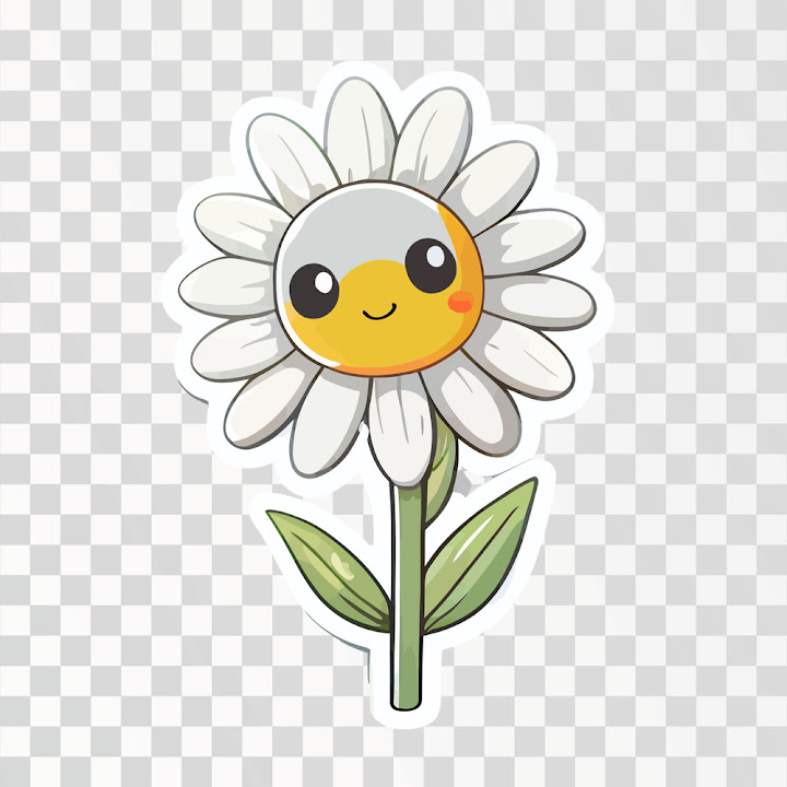 Free: A Daisy sticker in PNG transparent - nohat.cc