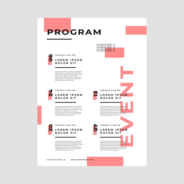 Free: Event programming poster template Free Vector - nohat.cc