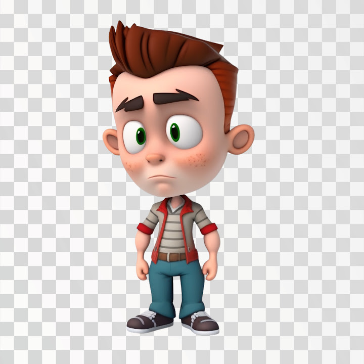 Free: 3D Avatar of a Sad Man, PNG transparent - nohat.cc