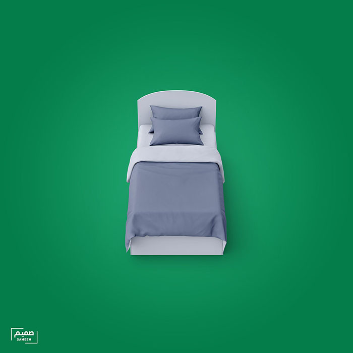 Free: Free single bed mockup - nohat.cc