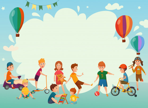 Free: Playing kids background Free Vector - nohat.cc