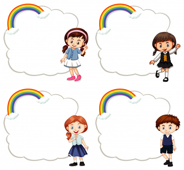 Free: Frame templates with cute children Free Vector - nohat.cc