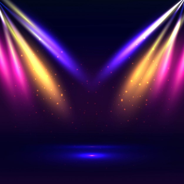 Free: Colorful stage lights background Free Vector - nohat.cc