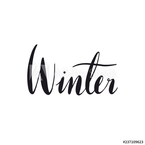 Free: Winter handwritten typography style vector - nohat.cc