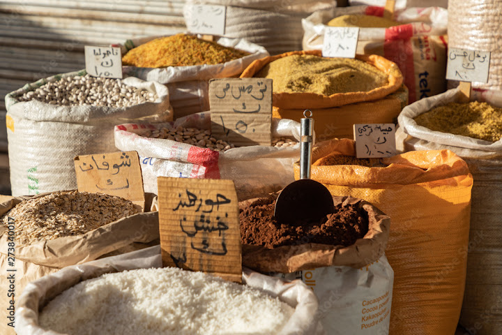 Free: Spices, nuts and sweets shop on the market in Amman downtown ...