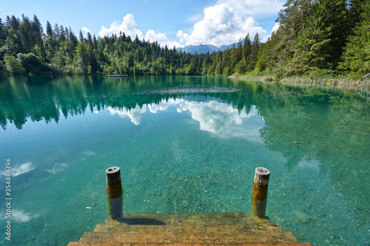 Free: Landscape panorama of Crestasee - Lake Cresta in June ...