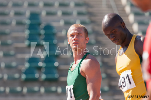 Free: Male track and field athletes on sunny running track - nohat.cc