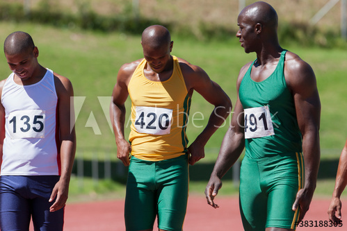 Free: Male track and field athletes on sunny running track - nohat.cc
