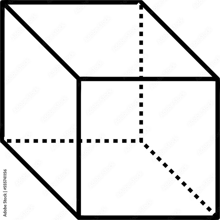 Free: Black cube outline with dotted lines icon - nohat.cc