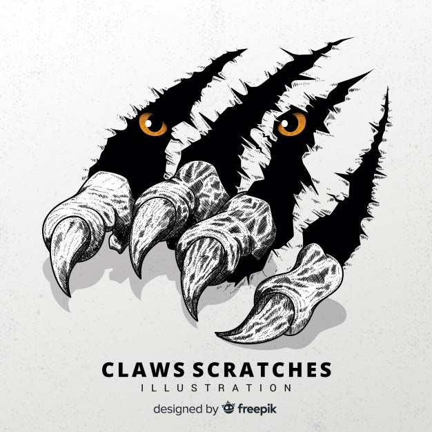 Free: Tiger claw scratches illustration Free Vector - nohat.cc