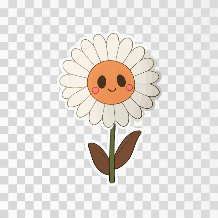 Free: A Daisy sticker in PNG transparent - nohat.cc