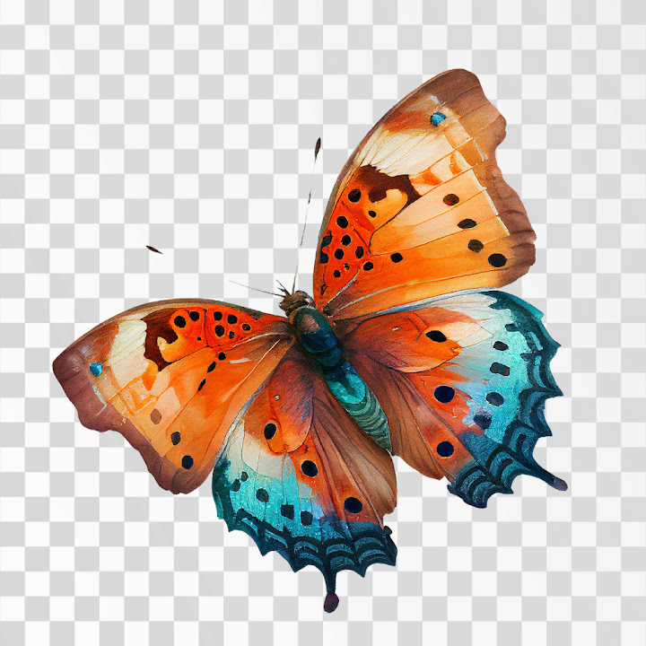Free: Butterfly PNG transparent, watercolor, no background - nohat.cc