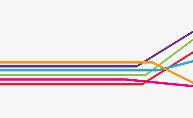 Free: Colorful Lines, Color Underline, Colour, Line PNG and Vector with ...