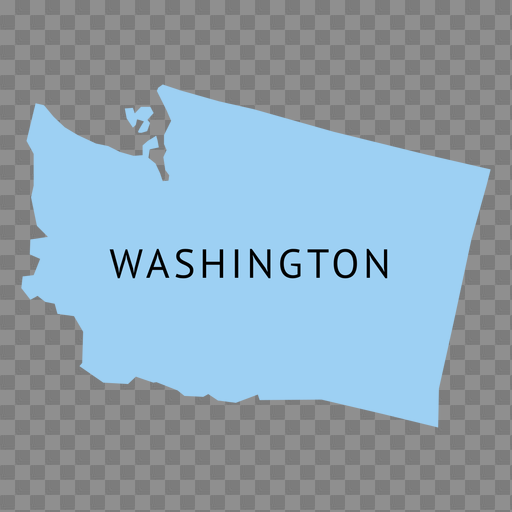 Free: Washington state plain map - Transparent PNG & SVG vector - nohat.cc