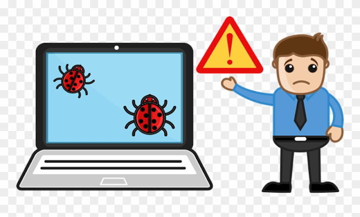 Free: Cliparts Computer Viruses - Computer Affected By Virus - Png ...