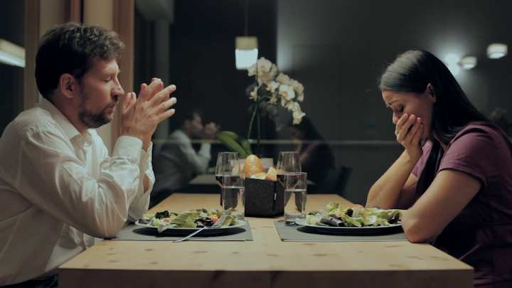 Free: Woman crying during dinner with husband Stock Video Footage ...