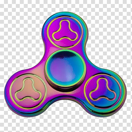 Free: Rainbow Fidget Spinner Transparent Image - nohat.cc