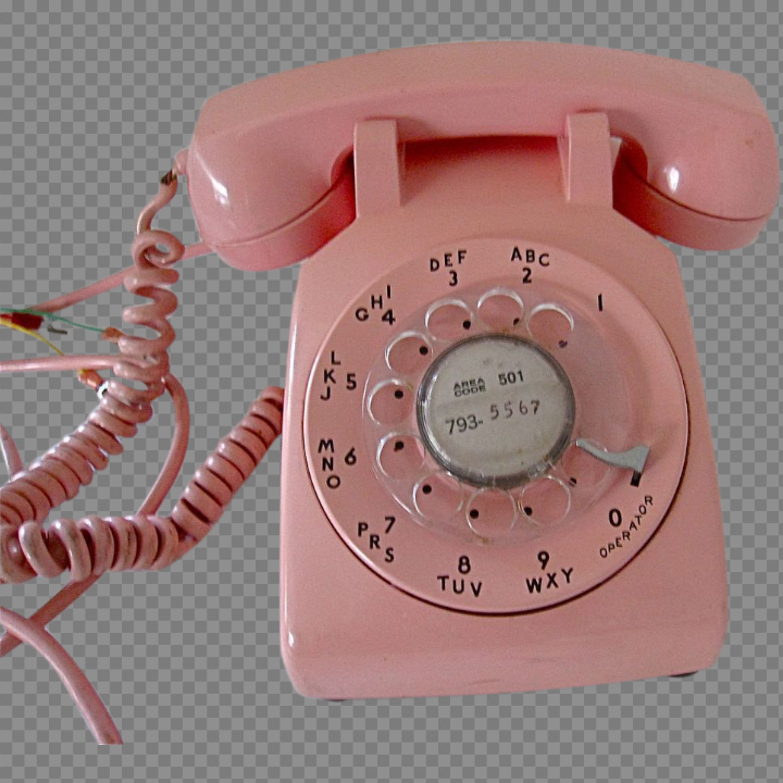 Free: Vintage 1960's PINK Rotary Dial Telephone Bell System RETRO SOLD ...