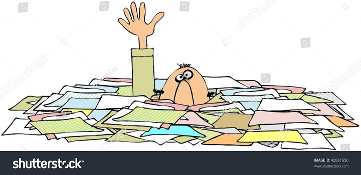Free: Drowning Paperwork Stock Illustration 42881650 - Shutterstock ...