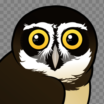 Free: Cute Spectacled Owl by Birdorable