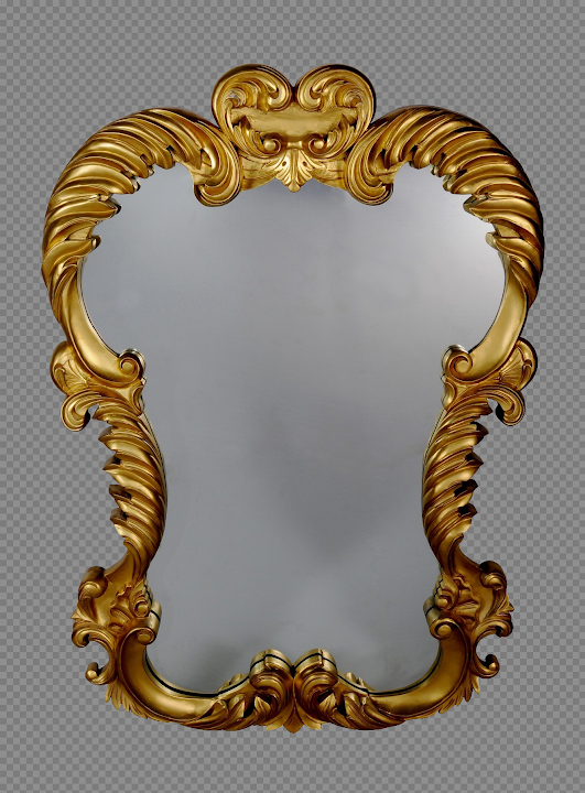 Free: Golden Mirror Frame PNG Transparent Image - nohat.cc