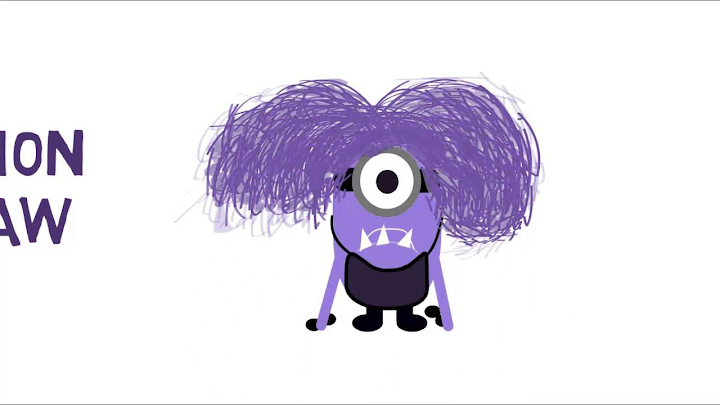 How To Draw Purple Minions Drawing