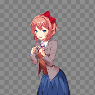 Free: SAYORI TRANSPARENT BACKGROUND. DOKI DOKI LITERATURE CLUB | Doki ...