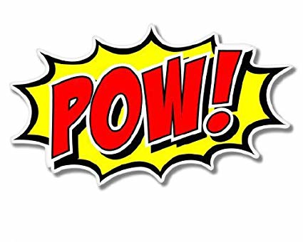 Free: Amazon.com: OLS Studios Pow! Classic Comic Book Design - Sticker ...