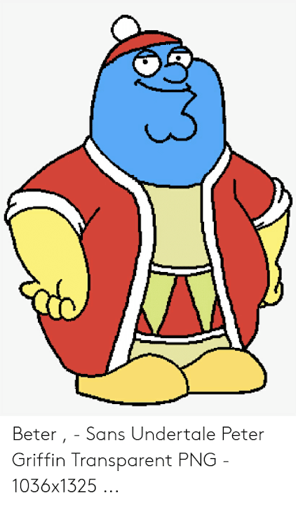 Free: Beter - Sans Undertale Peter Griffin Transparent PNG - 1036x1325 ...
