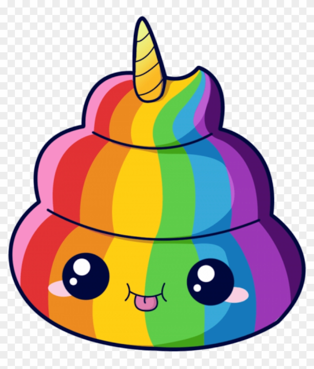 Free: Rainbow Mq Unicorn Emoji Emojis Kawaii - Poop Emoji Png ...