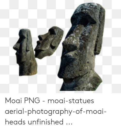 Free: Moai PNG - Moai-Statues Aerial-Photography-Of-Moai-Heads ...