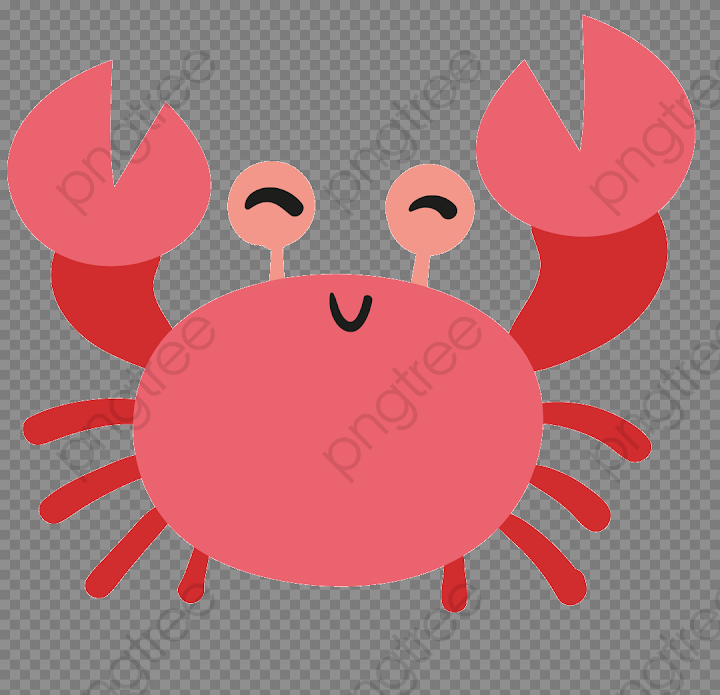 Free: Cute Crab Material, Cute Clipart, Red, Cartoon PNG Transparent ...