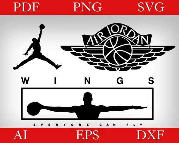 Free: Logo JORDAN - Jordan WINGS SVG - Jordan Cut Template - Vector ...